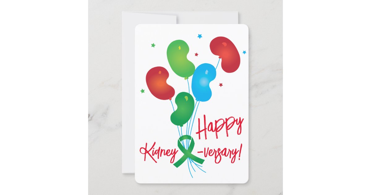 Kidney-versary Customizable Party Invitation | Zazzle