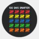 Kids 100 Days of School 100 Tally Marks Classic Round Sticker | Zazzle