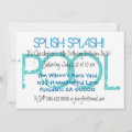 Kid's 12th Birthday Pool Party Blue White V01 Invitation | Zazzle