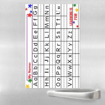 Kids ABC Letters Activity Magnetic Dry Erase Sheet | Zazzle