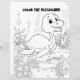 Kids Activity Plesiosaurus Dinosaur Coloring Page | Zazzle