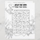 Kids Activity T-Rex Dinosaur Maze Fun Puzzle | Zazzle