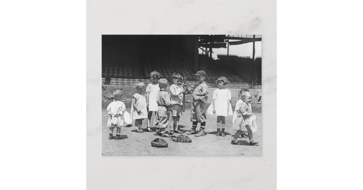 Kids and Baseball, early 1900s Postcard | Zazzle