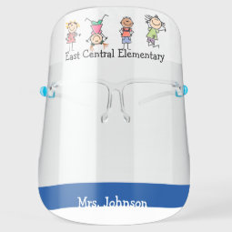 Kids and Teacher Face Shield | Zazzle