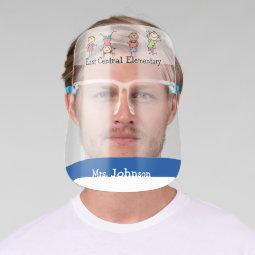 Kids and Teacher Face Shield | Zazzle