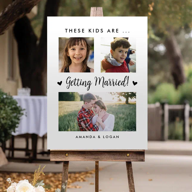 Kids Are Getting Married Wedding Welcome Sign | Zazzle