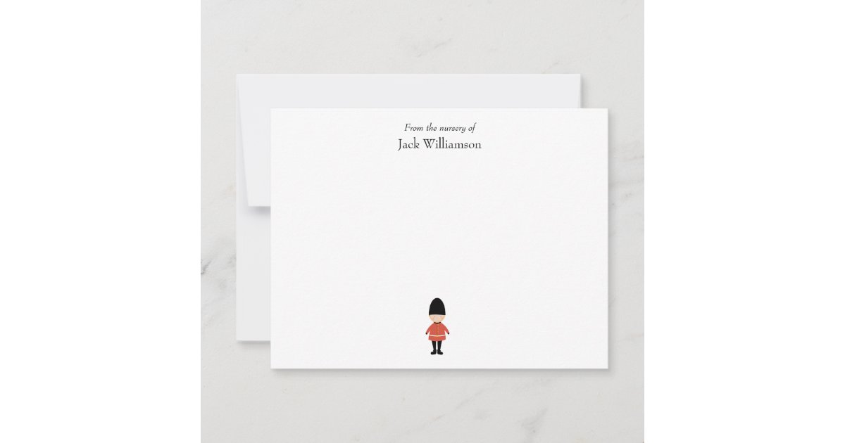 Kids Baby Boy From the Nursery of Custom Note Card | Zazzle