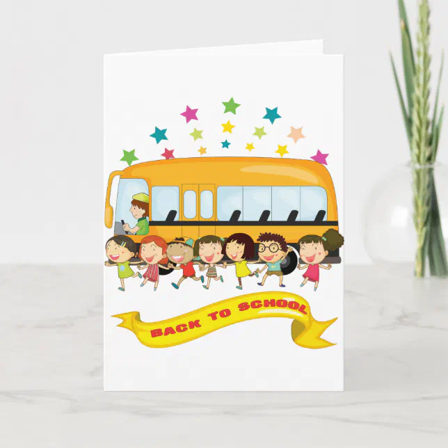 Kids Back To School Greeting Cards | Zazzle