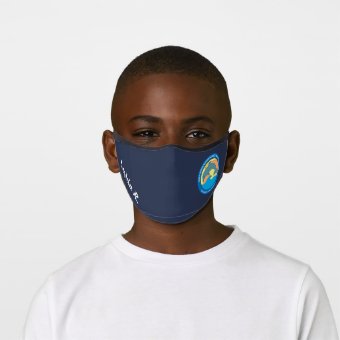 Kids Back to School Logo Premium Face Mask | Zazzle