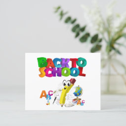 Kids Back To School Postcard | Zazzle