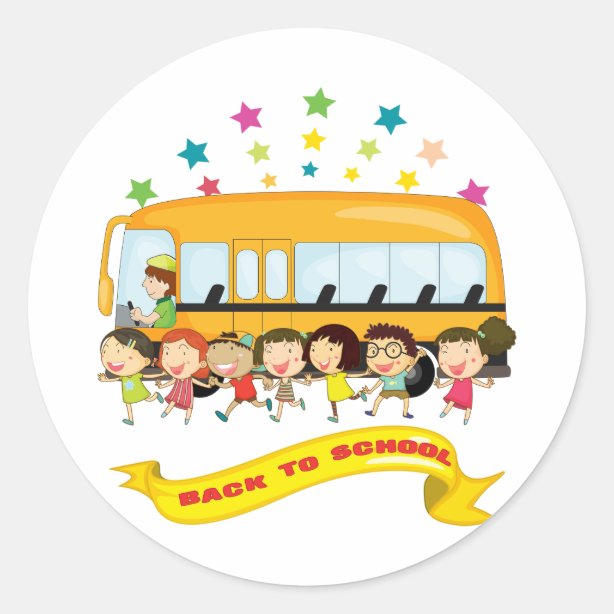 School Bus Stickers | Zazzle