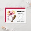 Kids Baseball All Star Birthday Party Invitations | Zazzle