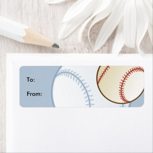 Kids Baseball Gift Tag Labels | Zazzle