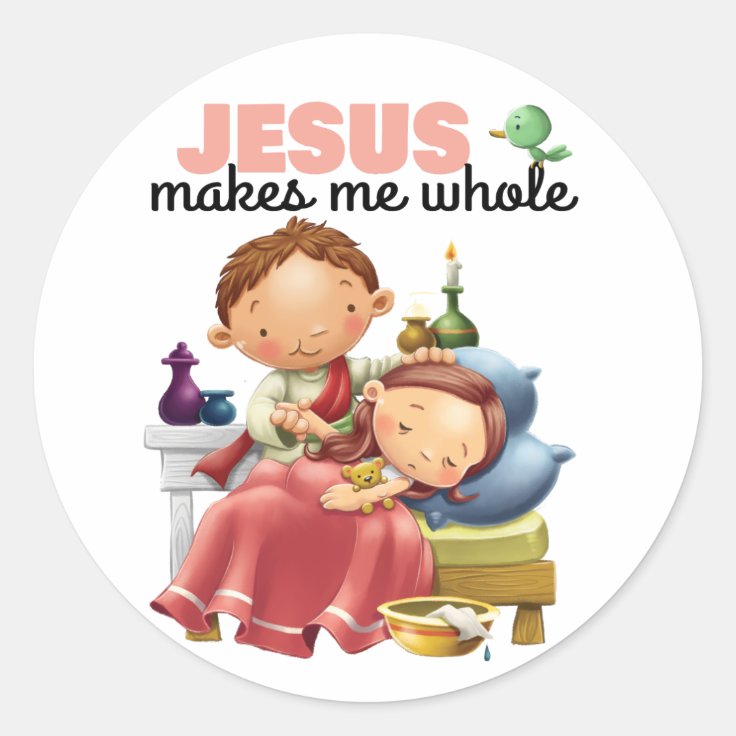 Kids Bible verse Get better sticker page | Zazzle