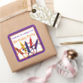 Kids Birthday Crayon Party Favors Large Sticker | Zazzle