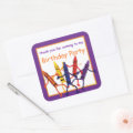 Kids Birthday Crayon Party Favors Large Sticker | Zazzle