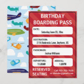 Kids Boarding Pass Invitation | Zazzle