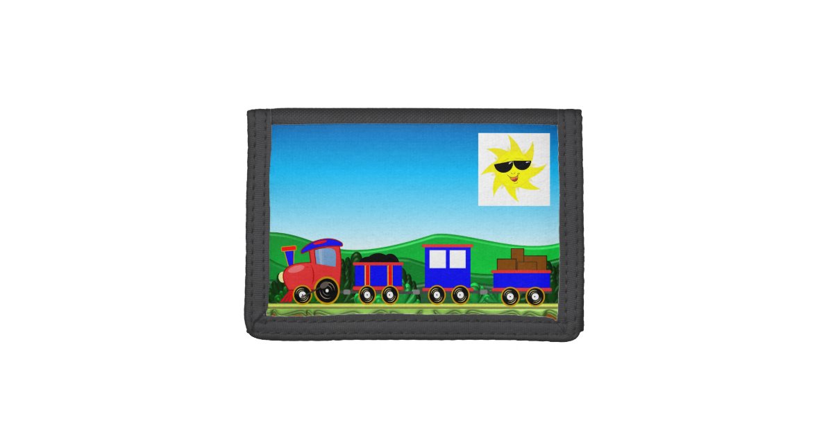 KIDS BOYS WALLET, TRAIN WALLET | Zazzle