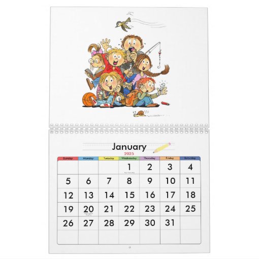 Kids Calendar 2016 - Funny Calendar For Kids | Zazzle