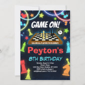 Kids Chess Birthday Party Invitation | Zazzle