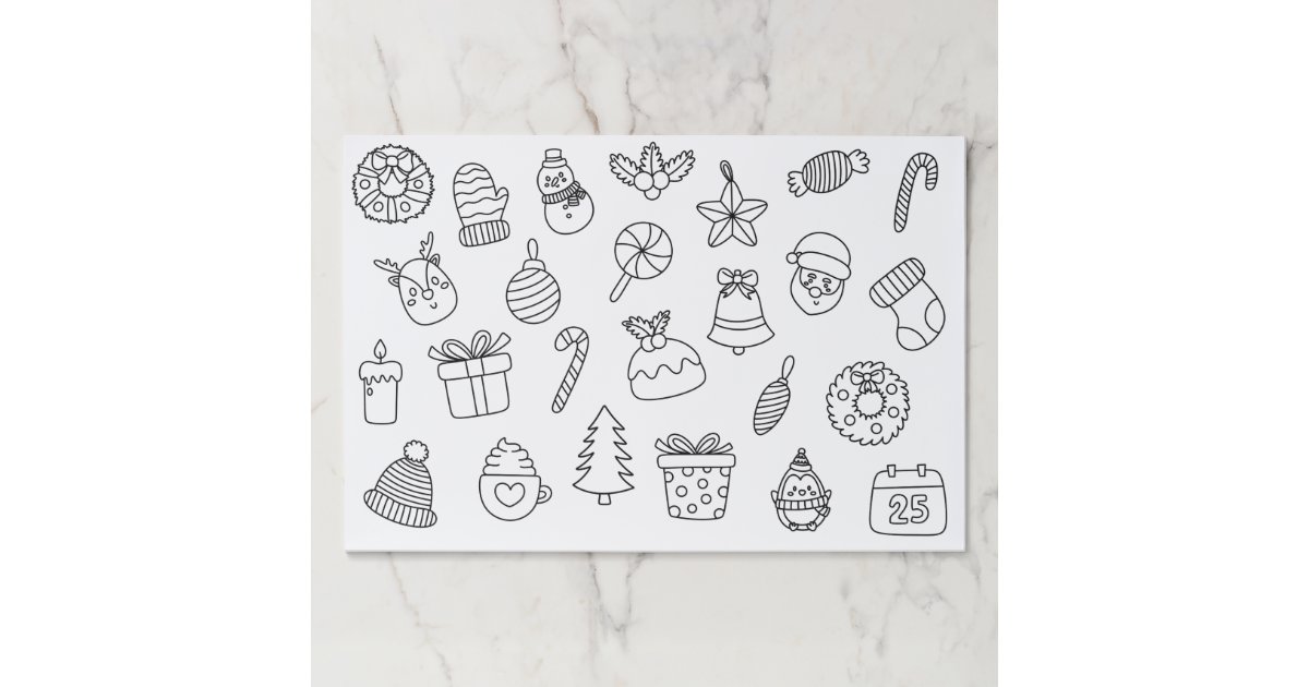 Kids Christmas Coloring Activity Paper Pad | Zazzle