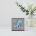 Kids Classroom Dinosaur Valentines Note Card | Zazzle