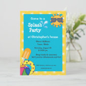 Kids' Colorful Splash Party Invitation | Zazzle