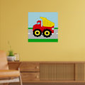 Kids Construction Dumptruck Poster | Zazzle