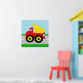 Kids Construction Dumptruck Poster | Zazzle