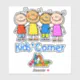 Kids' Corner Sticker | Zazzle