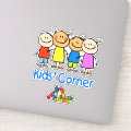 Kids' Corner Sticker | Zazzle