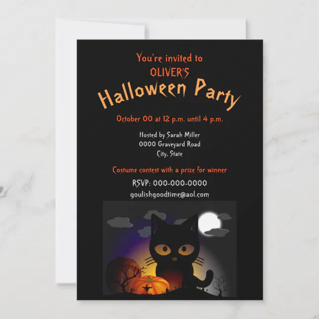 Kids Costume Halloween Party Invitation | Zazzle