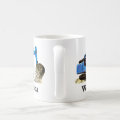 Kid's Custom Name Blue Digger Excavator Coffee Mug | Zazzle