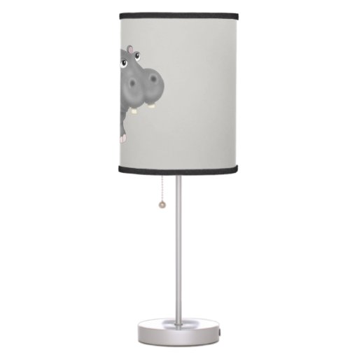 Kid's Cute Baby Hippo Table Lamp | Zazzle