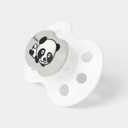 Kid's Cute Baby Panda Bear Pacifier | Zazzle