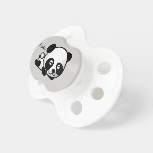 Kid's Cute Baby Panda Bear Pacifier | Zazzle