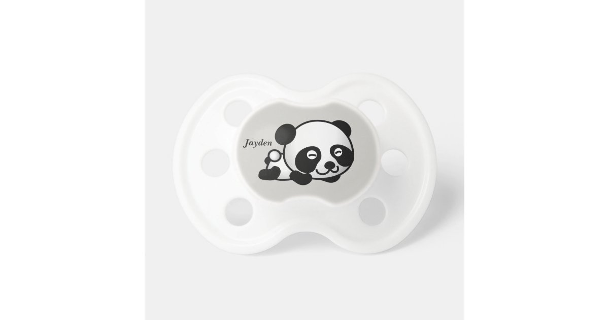 Kid's Cute Baby Panda Bear Pacifier | Zazzle