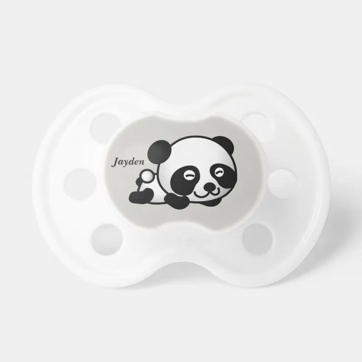 Kid's Cute Baby Panda Bear Pacifier | Zazzle
