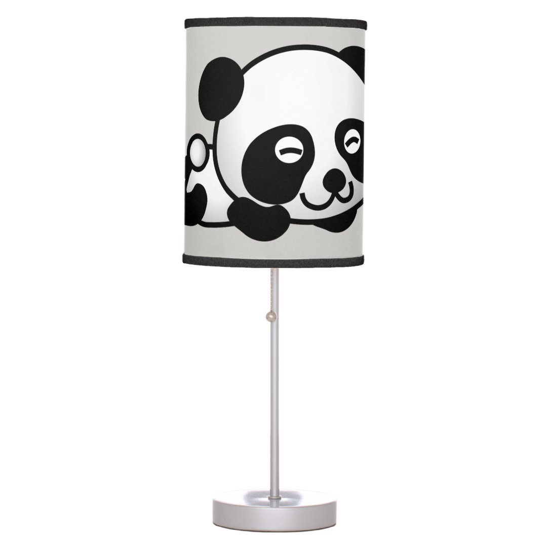 Kid's Cute Baby Panda Bear Table Lamp | Zazzle