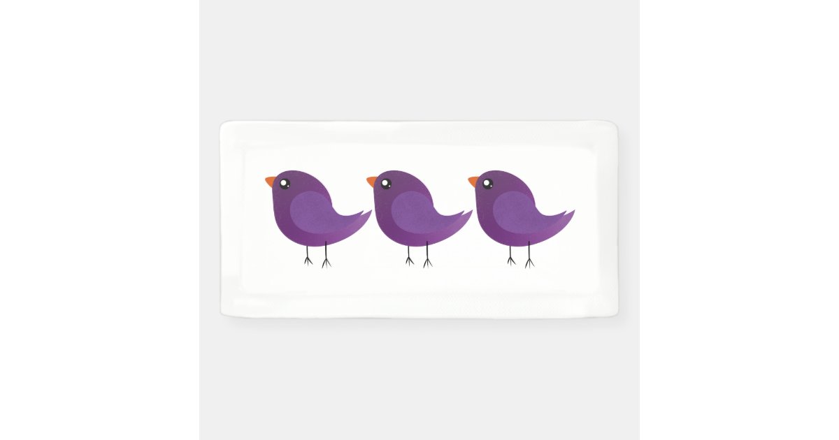 Kids cute birdy banner | Zazzle