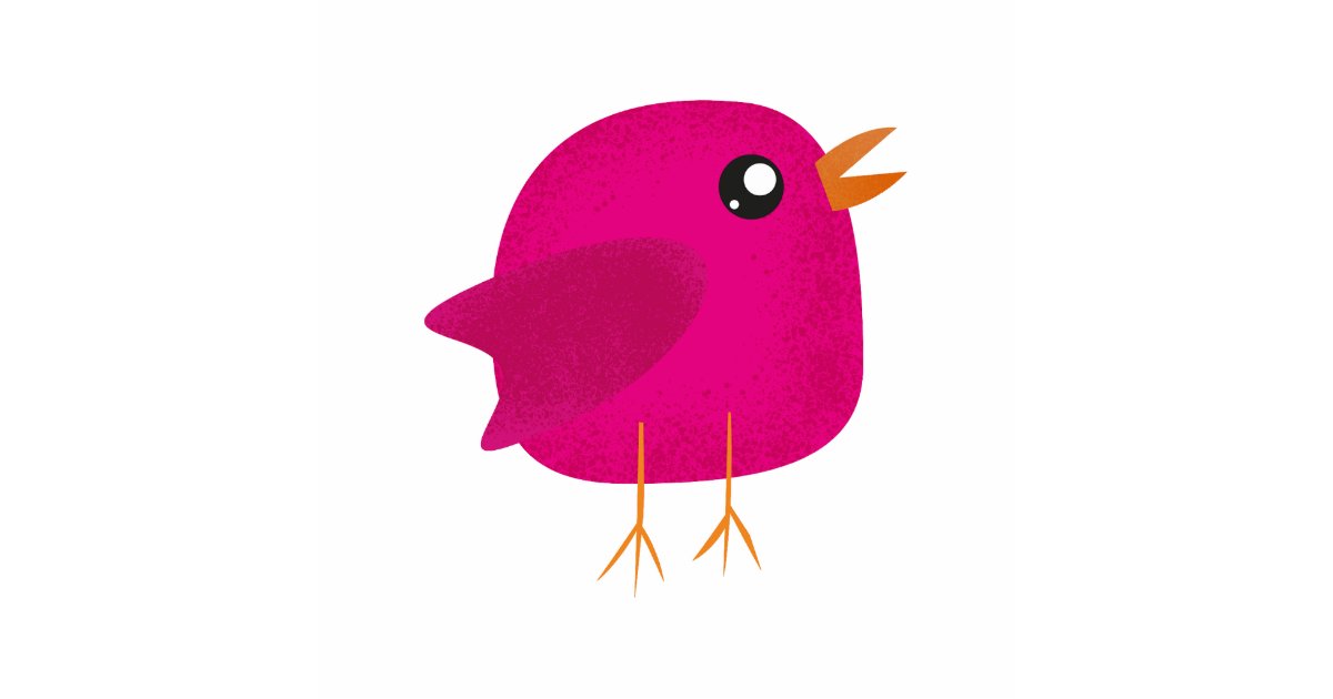 Kids cute birdy cutout | Zazzle