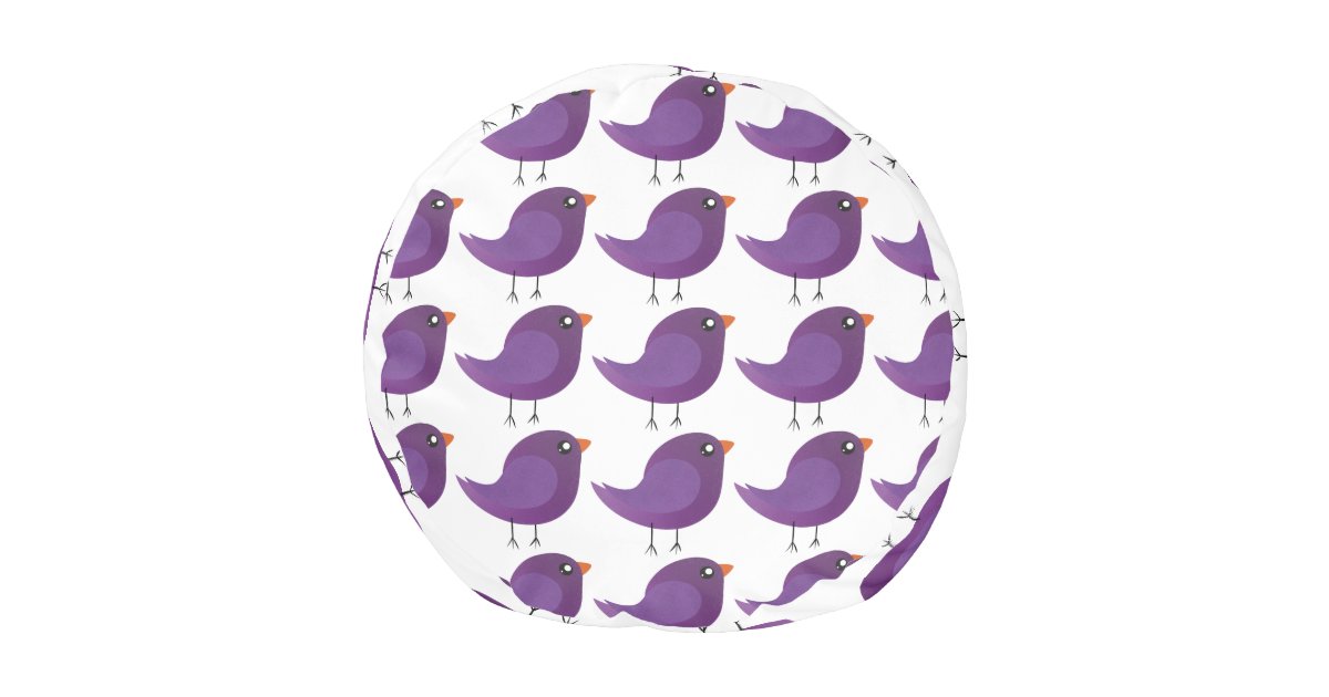 Kids cute birdy pouf | Zazzle