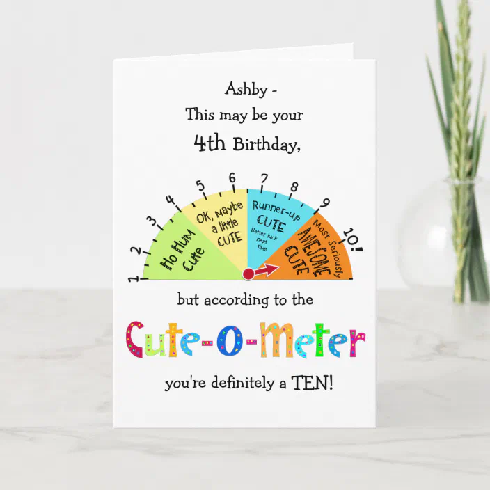 Paper & Party Supplies custom age card Happy Birthday Kids birthday ...