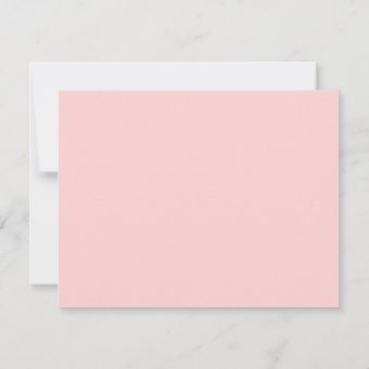 Kids Cute Pink Simple Pencil Flat Note Card | Zazzle