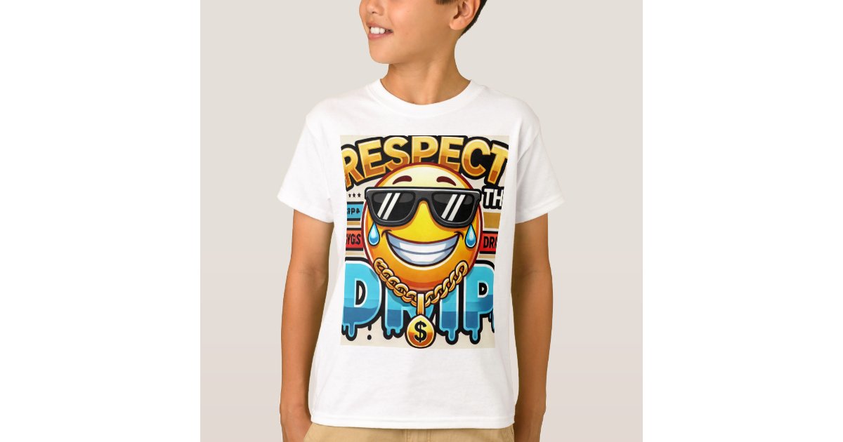Kids "drip" t-shirt | Zazzle