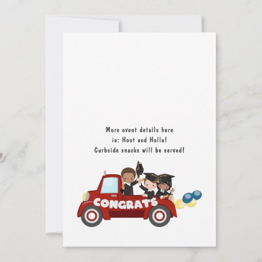 Kids Drive By Graduation Party Invitation | Zazzle