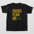 Kid's Duck Hunting Shirt Ducks Fear Me | Zazzle