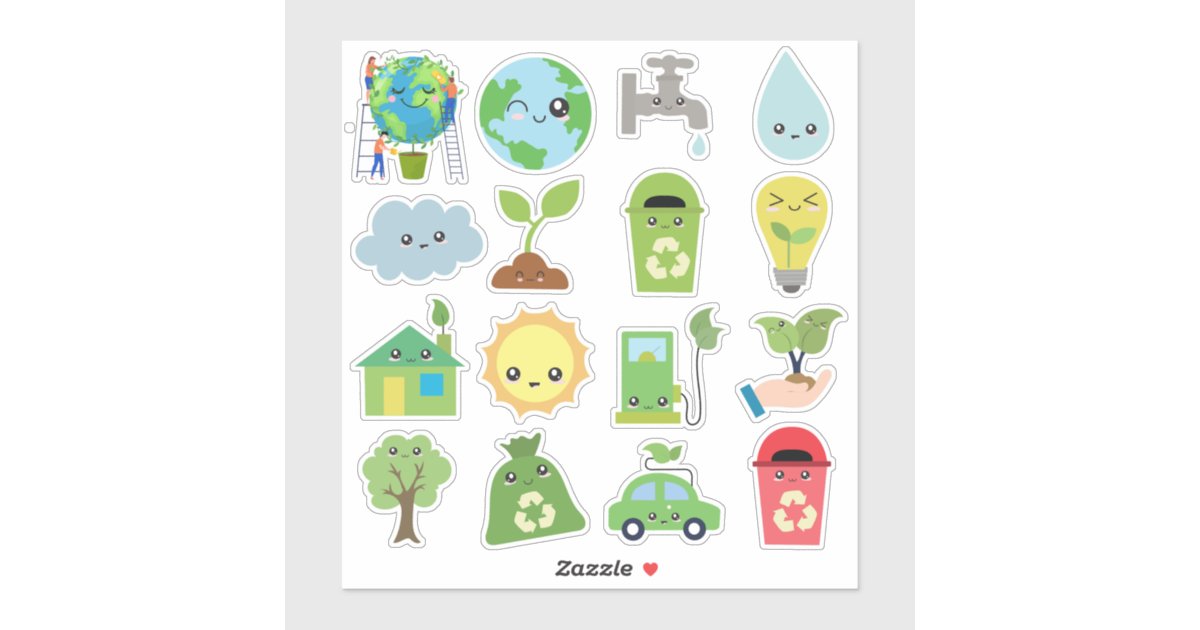 Kids Environmental Protection Sticker | Zazzle
