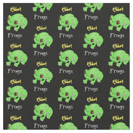 Frog Print Fabric | Zazzle