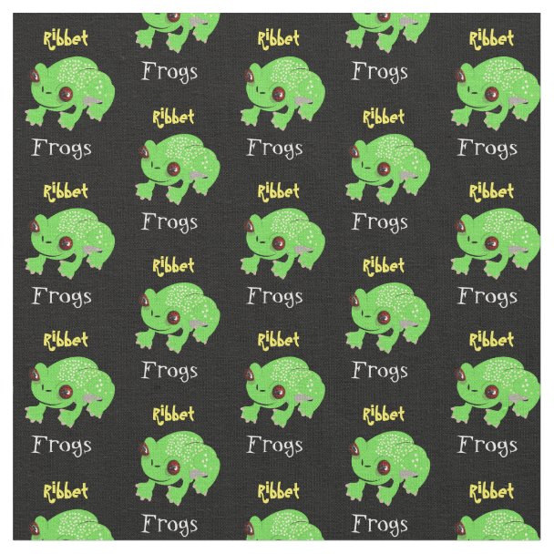 Frog Print Fabric | Zazzle